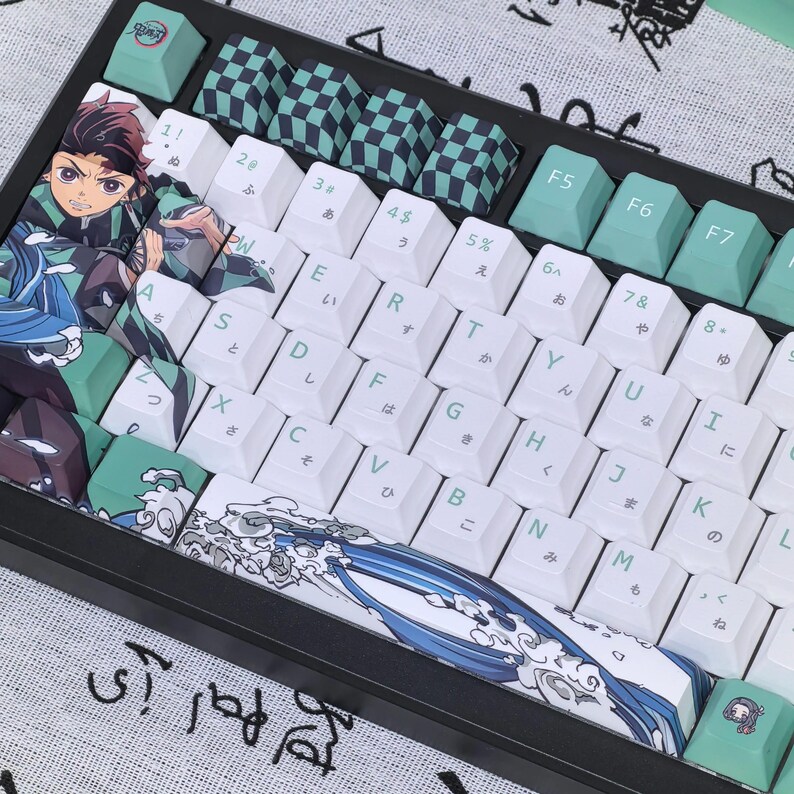 Japanese Anime Keycaps Cherry Profile PBT Keycap Anime Key Caps for ...