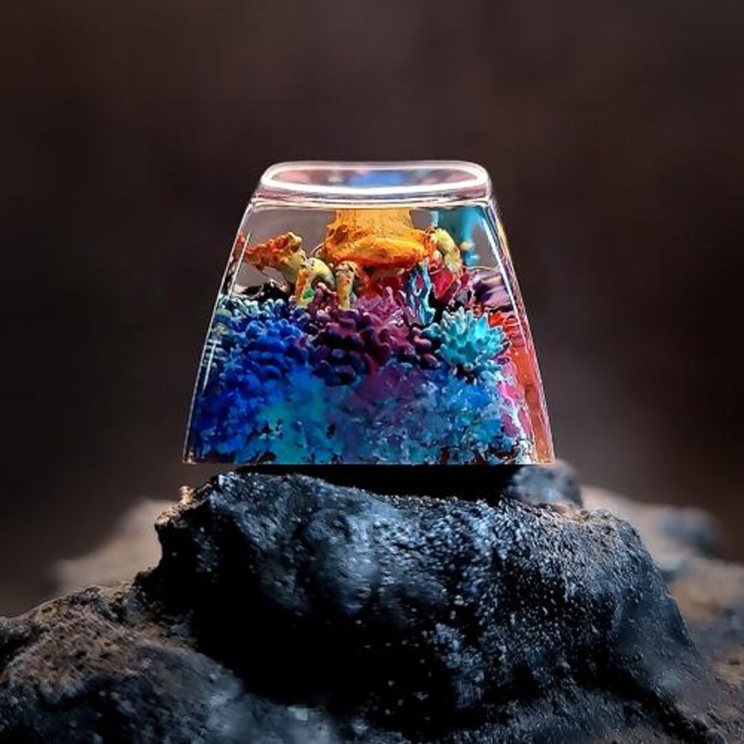 Coral Crab Keycaps, Seabed Coral Crab Mechanical Keyboard Buttons ...