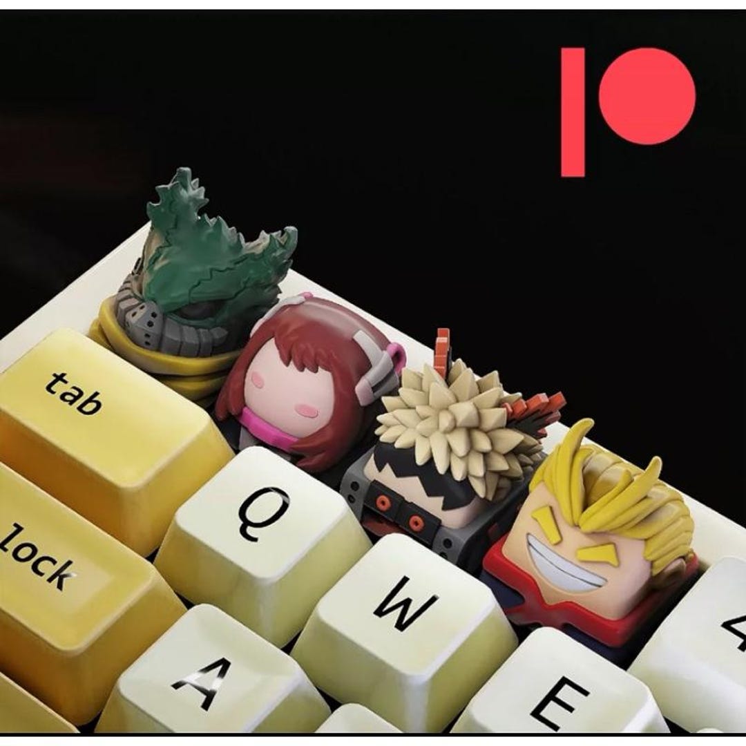 My Hero Academia Resin Keycap, Super Hero Academia Resin Keycap, Esc ...