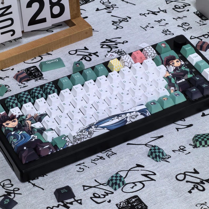 Japanese Anime Keycaps Cherry Profile PBT Keycap Anime Key Caps for ...