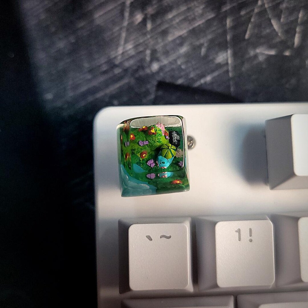 Bulbasaur Pokemon Keycap Mechanical Key Buttons Translucent Keycaps ...