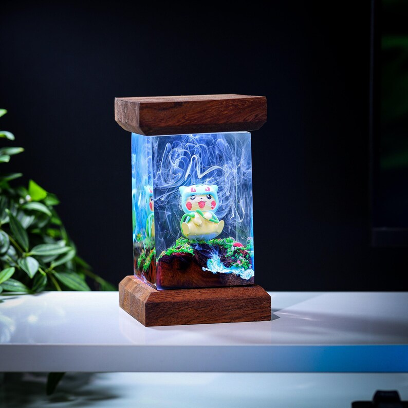 Syl.veo.n PO.KE.MON Night Light, Custom Pok.emo.n Epoxy Lamp, Gaming ...