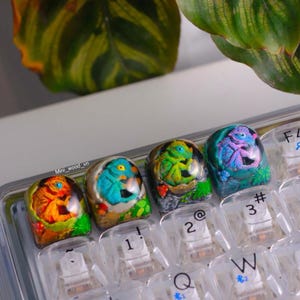 Plastic Dinosaur Keycap.dinosaur Artisan Keycap, Esc Keycap, Custom Keycap, 3d Printed Keycap ...