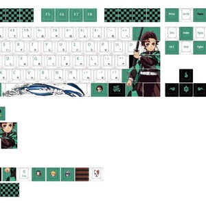 Japanese Anime Keycaps Cherry Profile PBT Keycap Anime Key Caps for ...