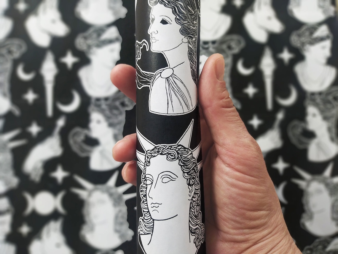 Witchy Greek Mythology Wrapping Paper Occult Greek Goddess - Etsy
