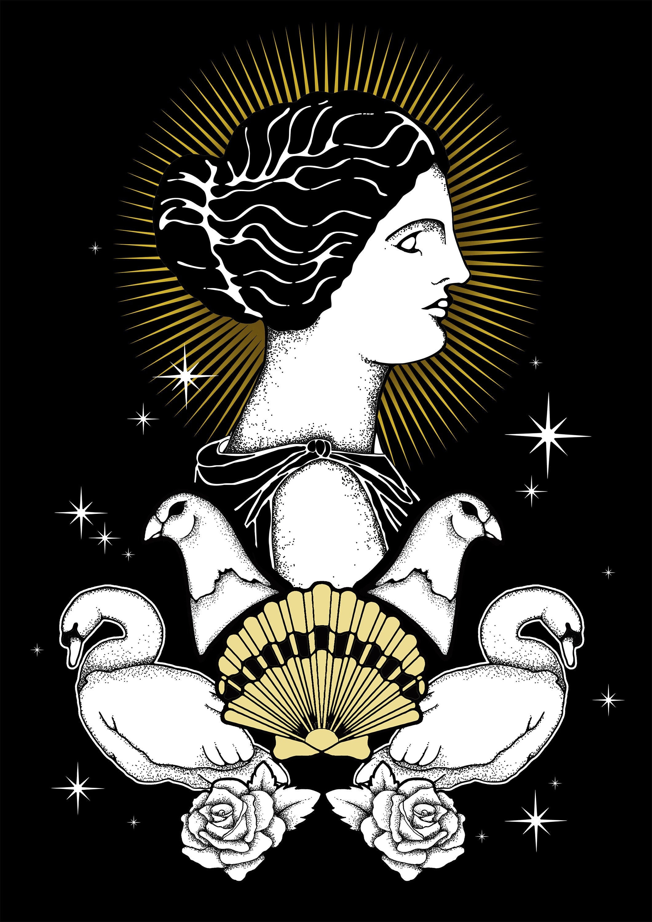 APHRODITE Greek goddess goddess symbols illustration | Etsy