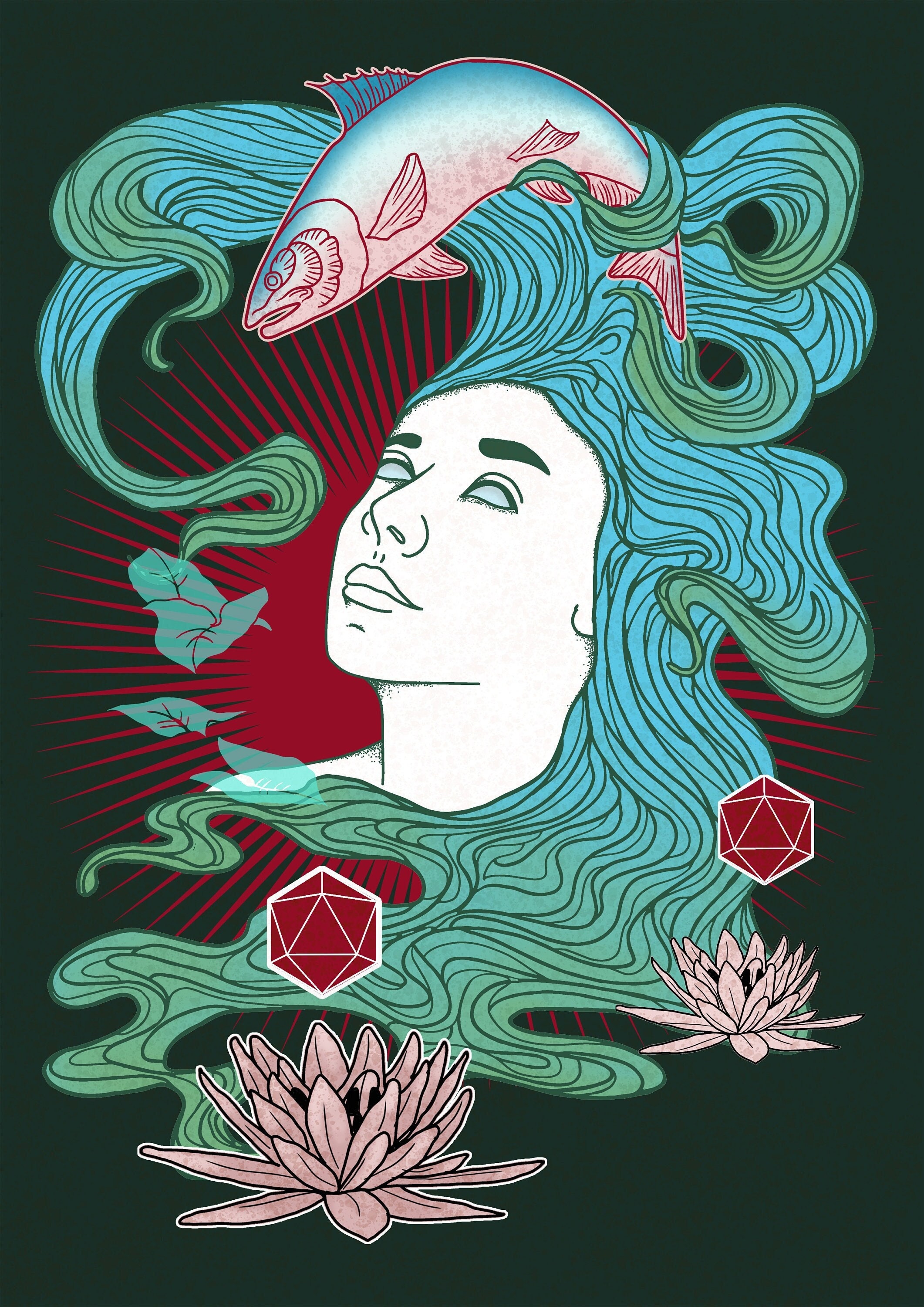 Naiads Greek Mythology Drawing