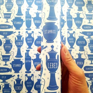 Greek Pottery Wrapping Paper, Greek Vase Gift Paper, Greek Mythology ...