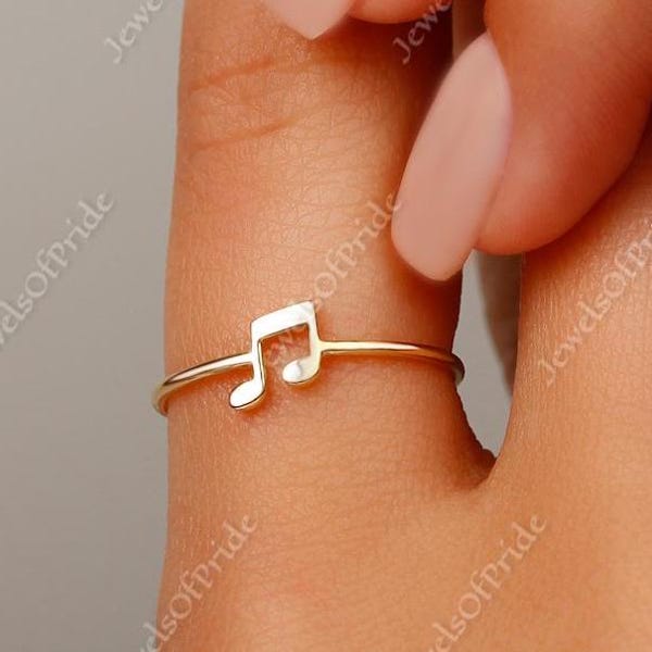 Music Note Ring - Etsy
