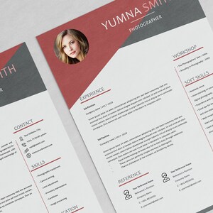 Yumna Resume Template Instant Download for Word Minimalis - Etsy