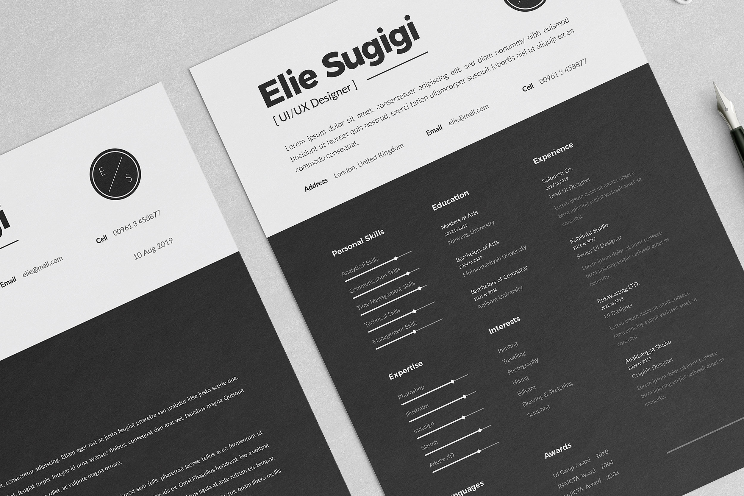 Ellie Resume Template Instant Download for Word Professional - Etsy Canada