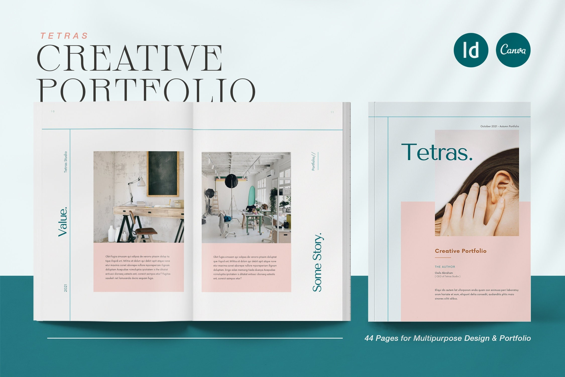 Creative Portfolio Template for Studio, Brochure Package Marketing ...