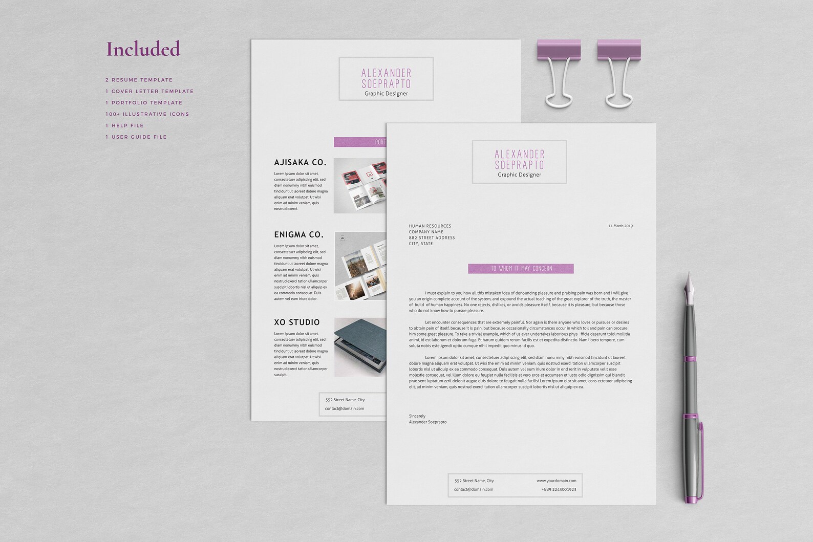 Alexander Resume Template Instant Download for Word - Etsy