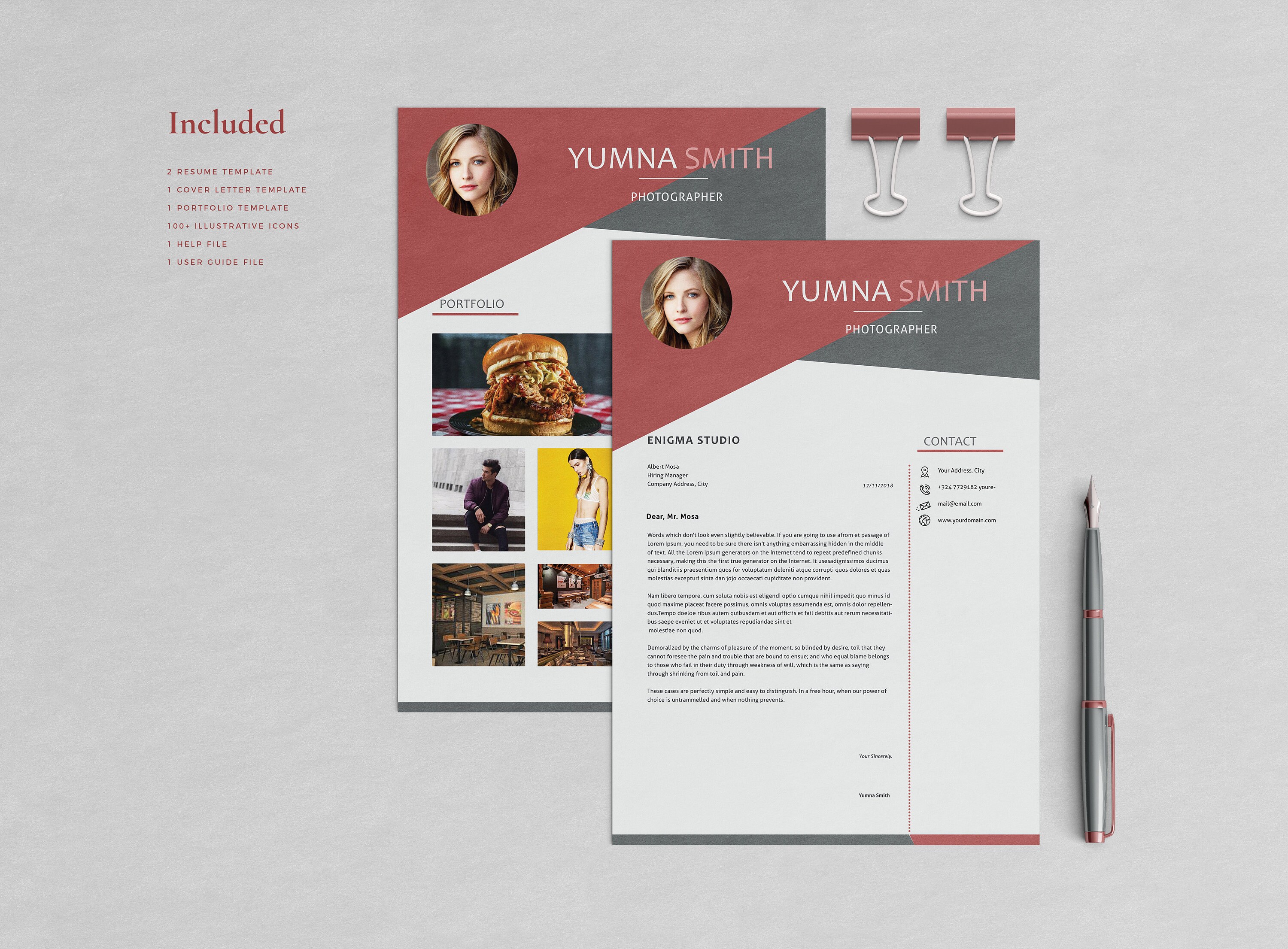 Yumna Resume Template Instant Download for Word Minimalis - Etsy