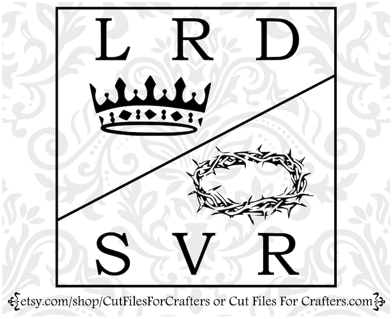 Lord and Saviour Svg Crown Svg Crown of Thorns Svg | Etsy