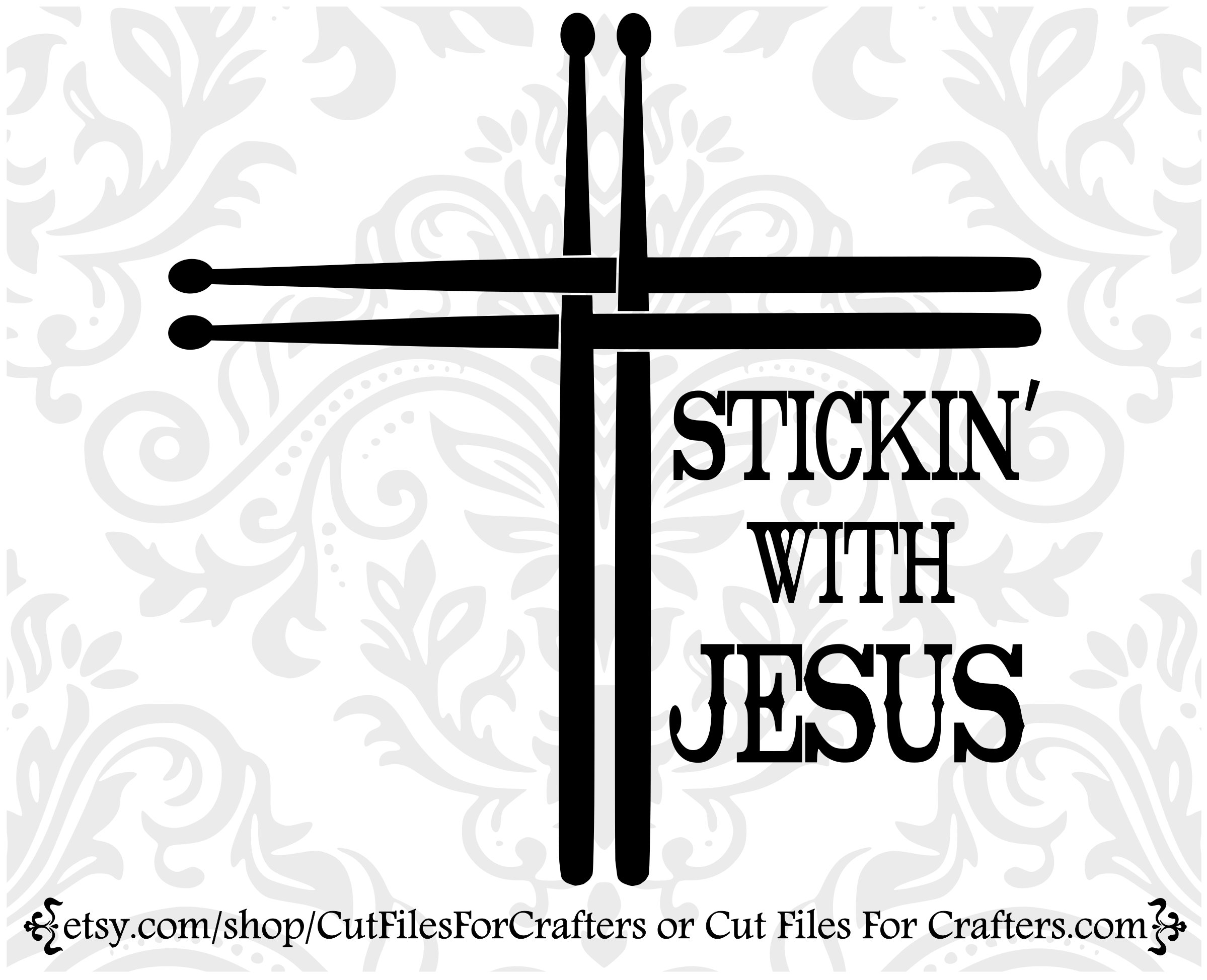 Stickin' With Jesus Svg, Im Stickin With Jesus, in Jesus Name I Play ...