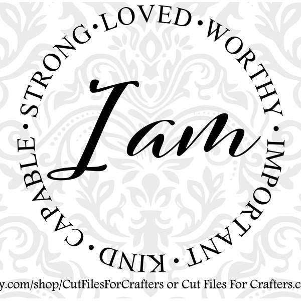 I Am Strong and Capable Svg - Etsy