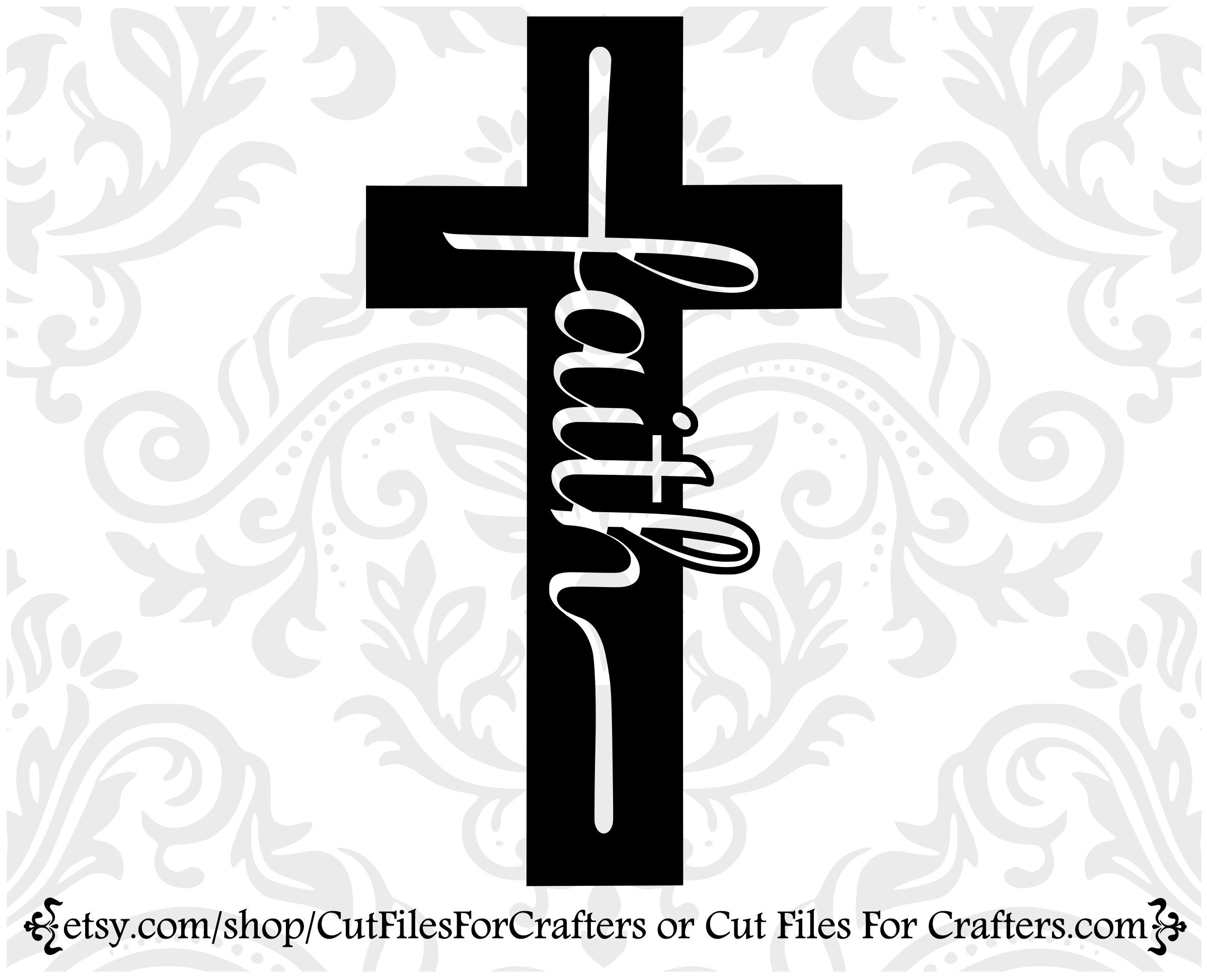 Faith Cross Svg Faith Svg Cross Svg Christian Svg Etsy Uk