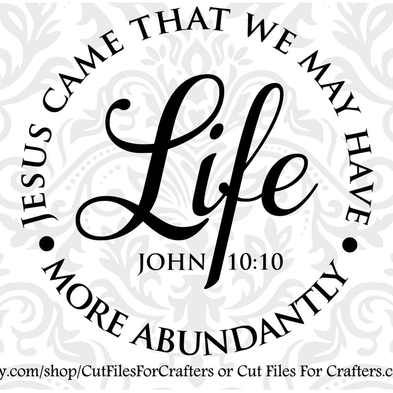 John 10 10 - Etsy
