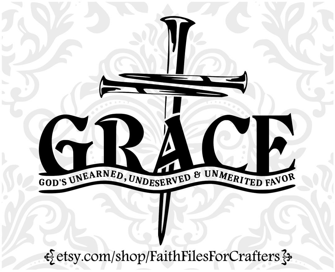Grace Svg, Saved by His Grace Svg, Christian Svg, Christian Shirt Svg ...