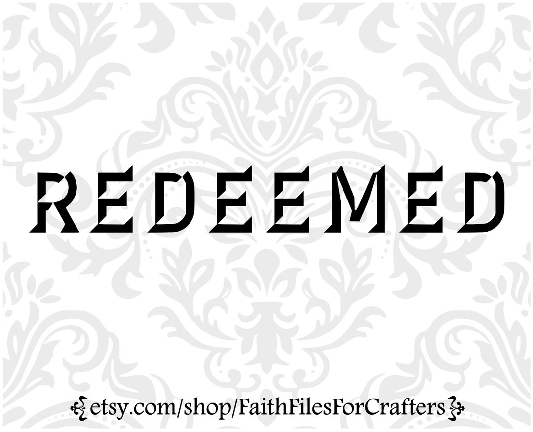 Redeemed Svg, Redeemed Sublimation, Redeemed Shirt Svg, Redeemed Hebrew ...