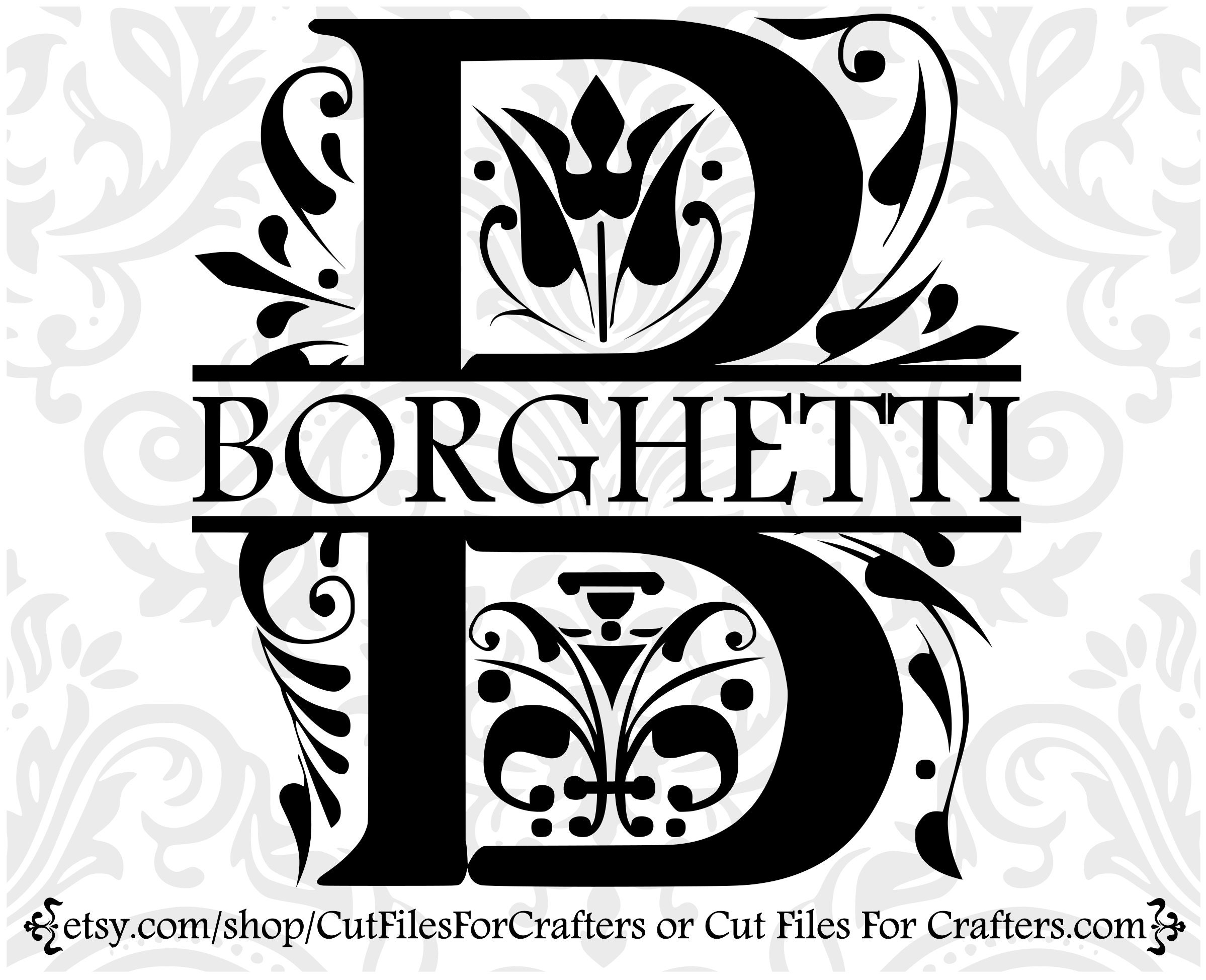 Personalized Letter B Monogram Svg Personalized Last Name | Etsy