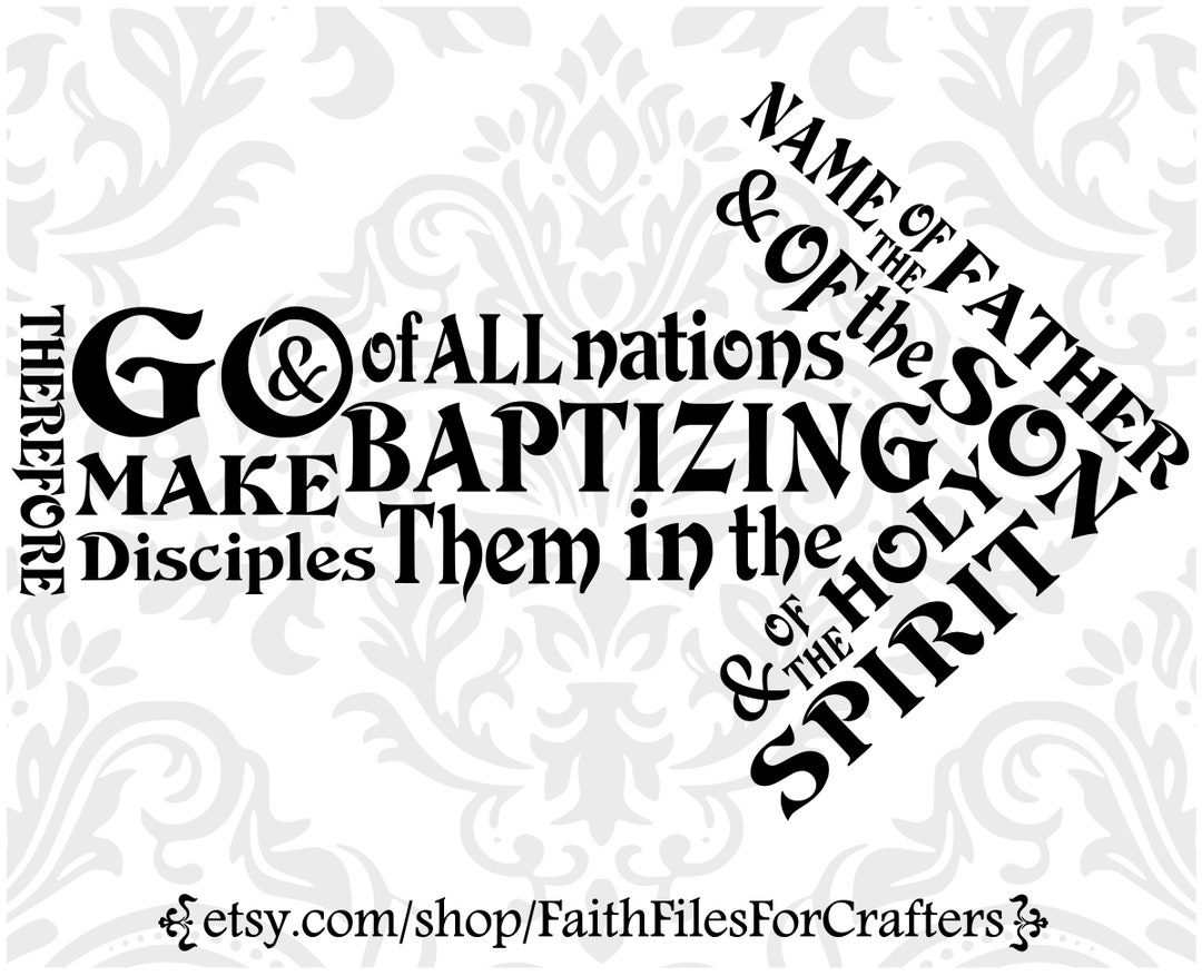 Therefore Go and Make Disciples Svg, Missionary Svg, Missions Svg ...