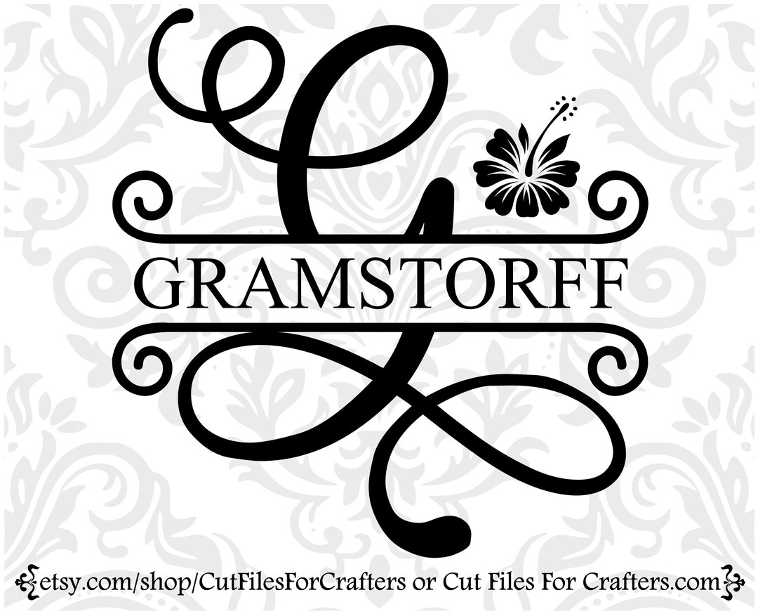 Personalized Last Name Monogram Svg, Personalized Wedding Gifts Svg ...