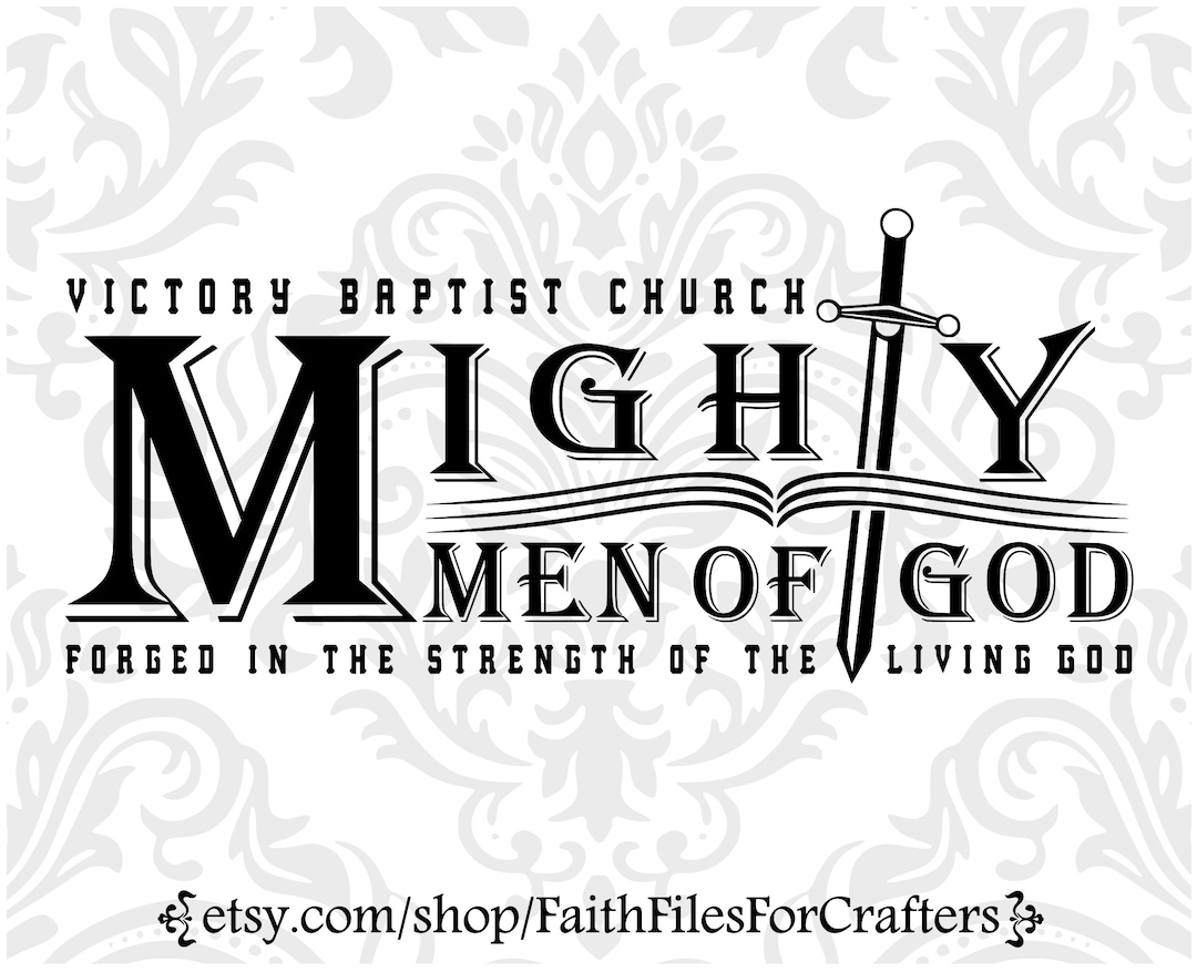 Personalized Men's Ministry Svg Mighty Men of God Svg - Etsy