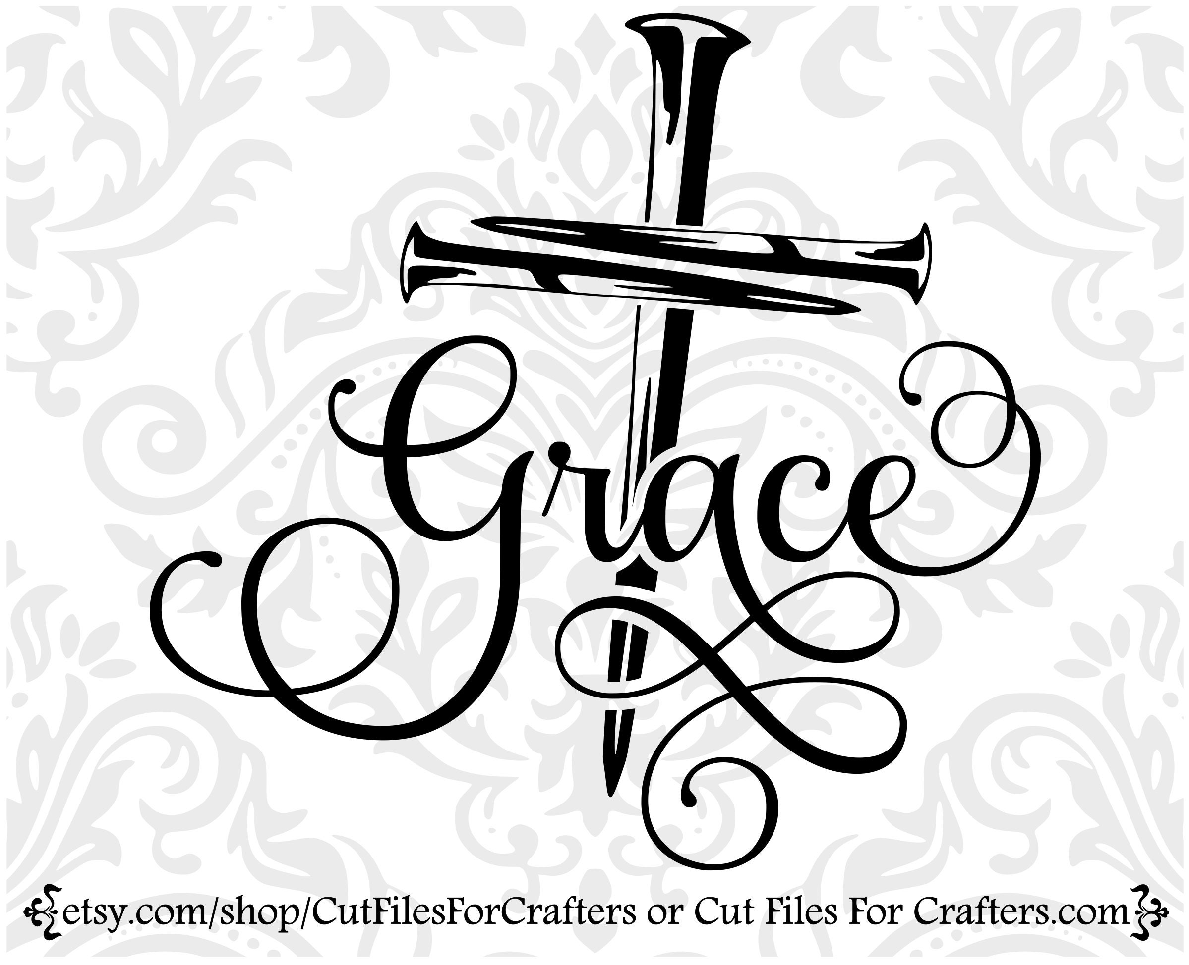 Grace Svg Cross Nails Svg Grace shirt Svg Cross Shirt Svg | Etsy