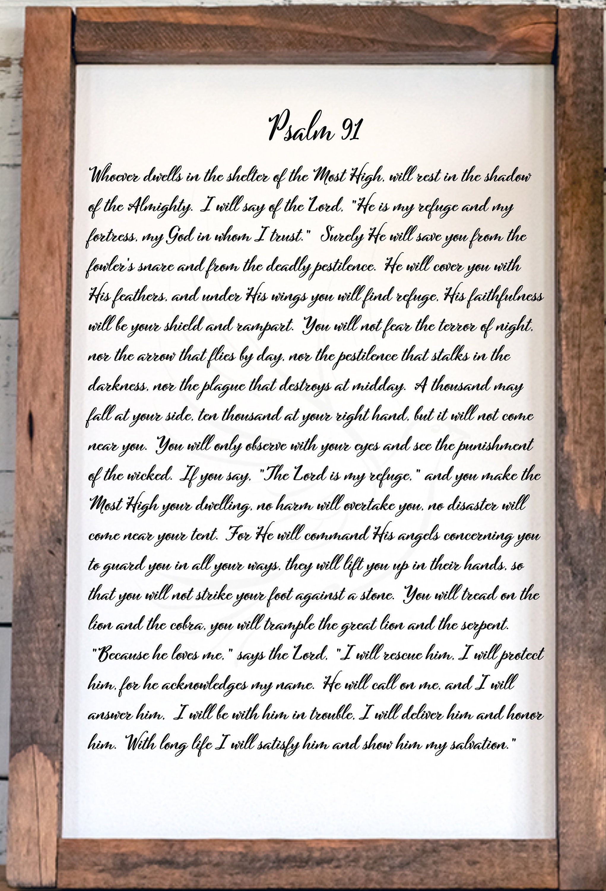 Salmo 91 Svg Christian Print Svg Christian Wall Art Svg | Etsy