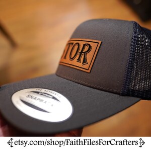Pastor Laser Engraved Hydbond Leatherette Patch Trucker Hat, Pastor ...