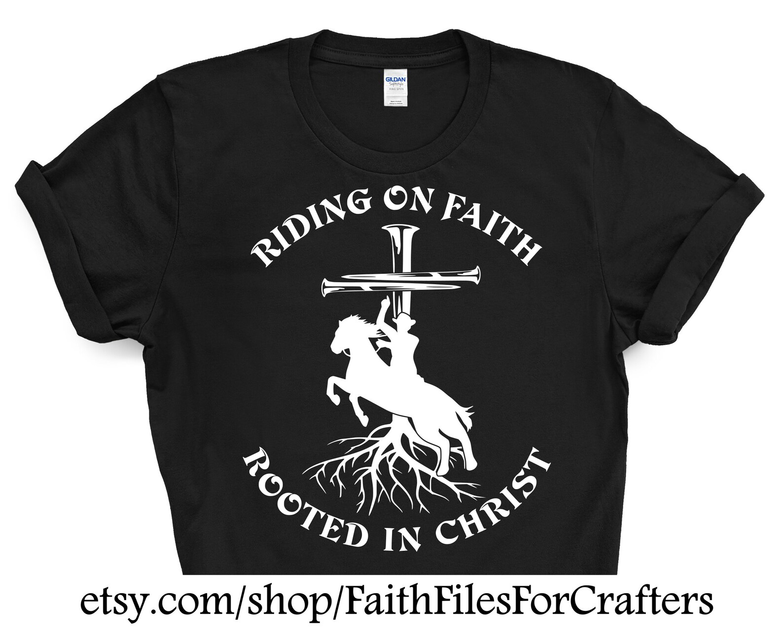 Riding on Faith Svg, Rooted in Christ Svg, Riding on Faith Shirt Svg ...