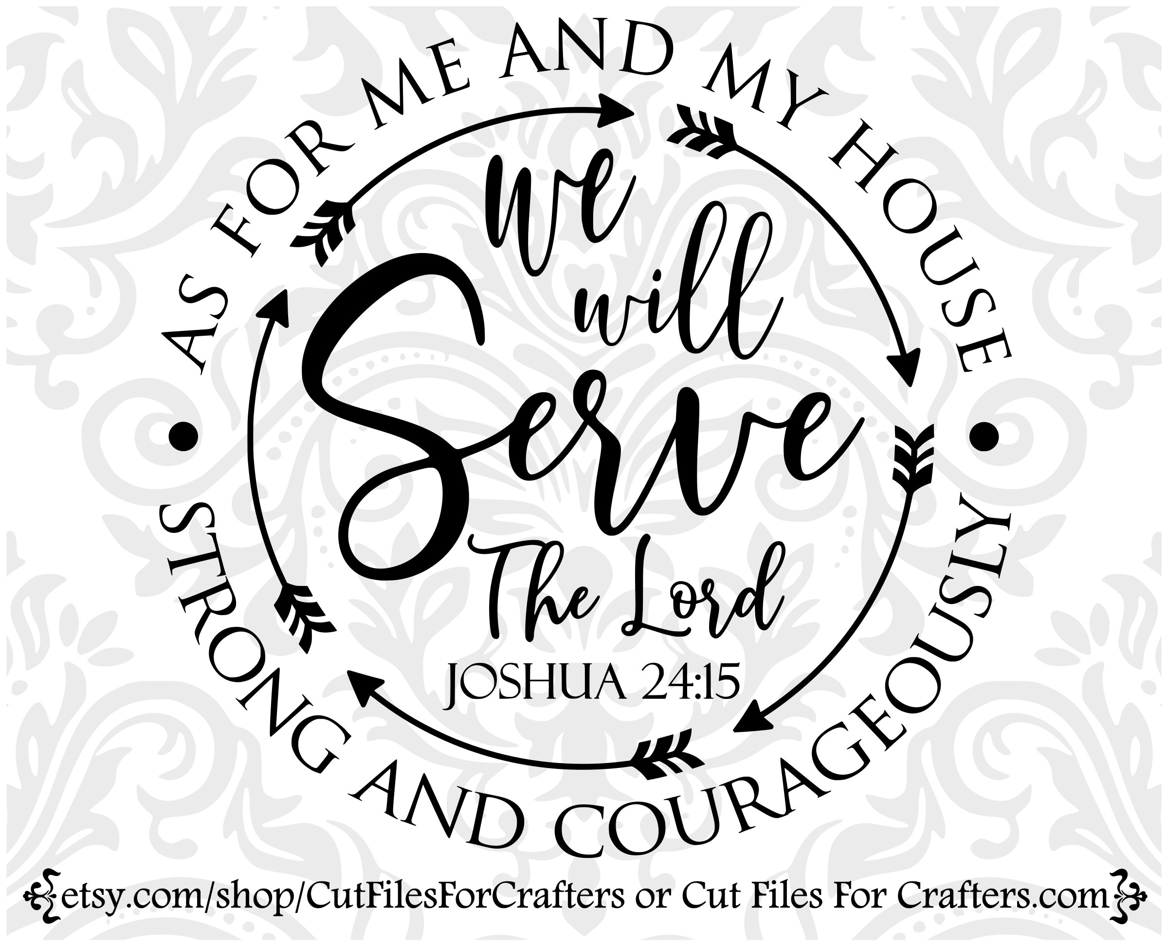 As for Me and My House Svg Joshua 24:15 Svg Christian Shirt - Etsy