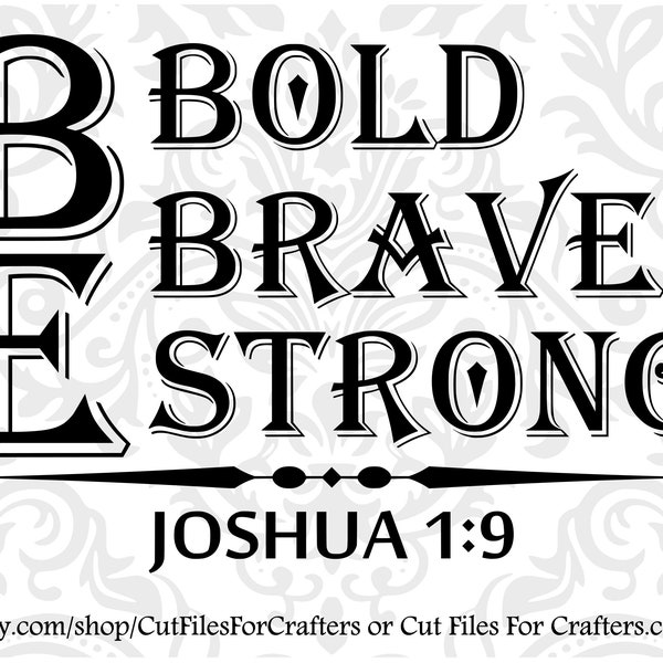 Joshua 1 9 Svg - Etsy