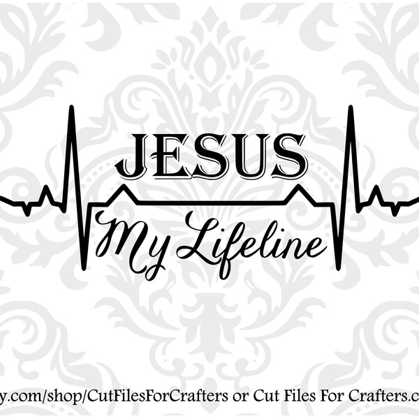 My Lifeline is Jesus Svg - Etsy