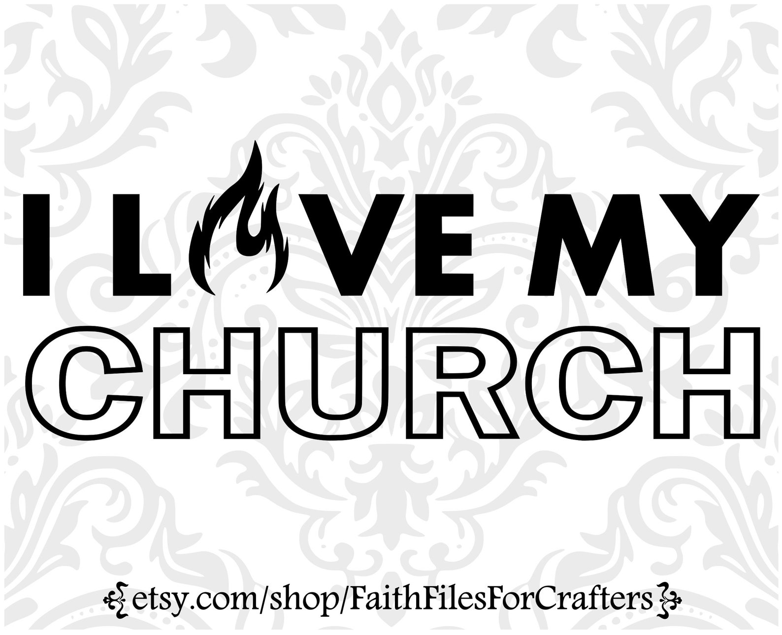 I Love My Church Svg Church Svg Church Shirt Svg Christian - Etsy