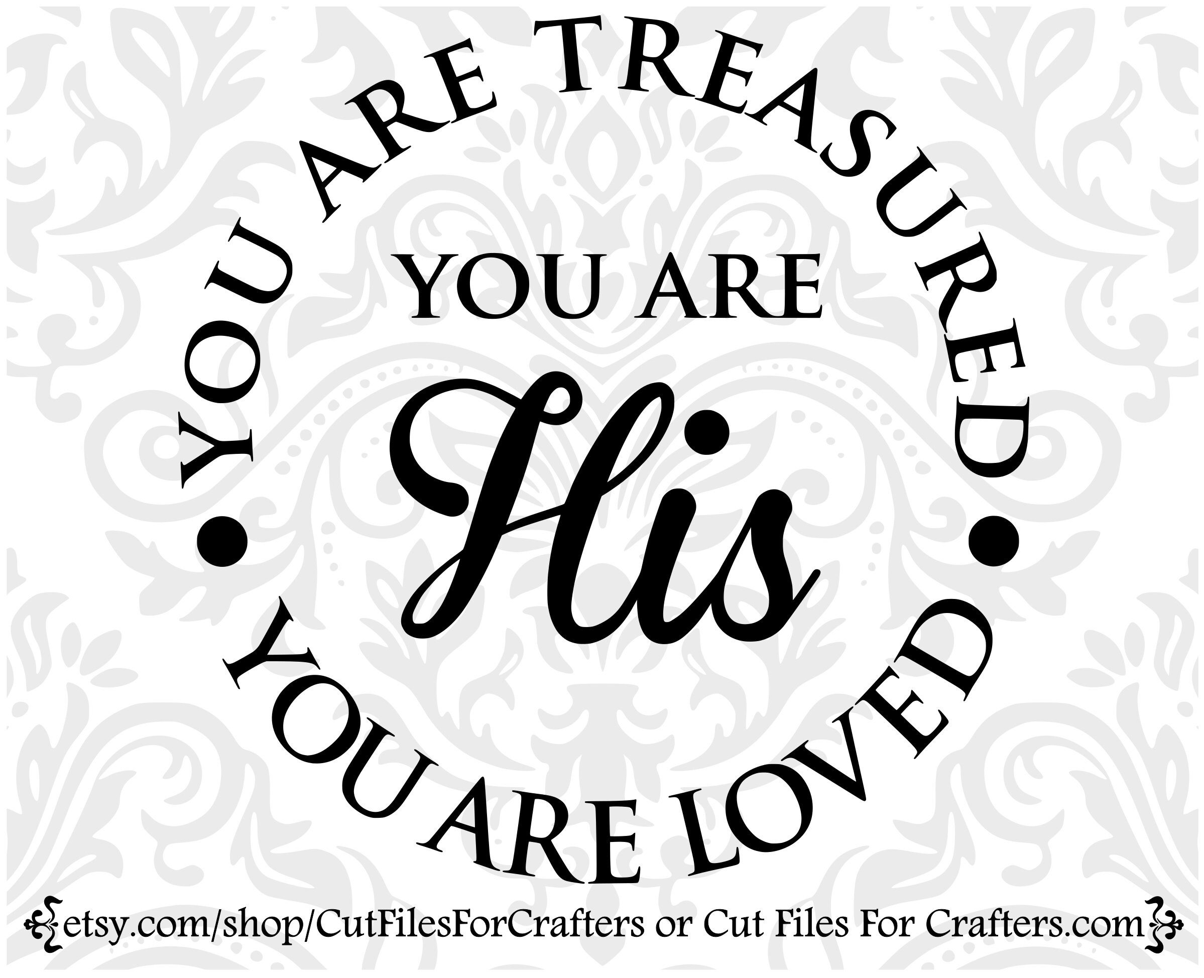 Tu son sus svg eres atesorado Svg te aman Svg Deuteronomio | Etsy