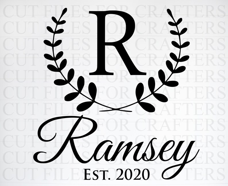 Personalized Letter R Monogram Svg Personalized Last Name | Etsy
