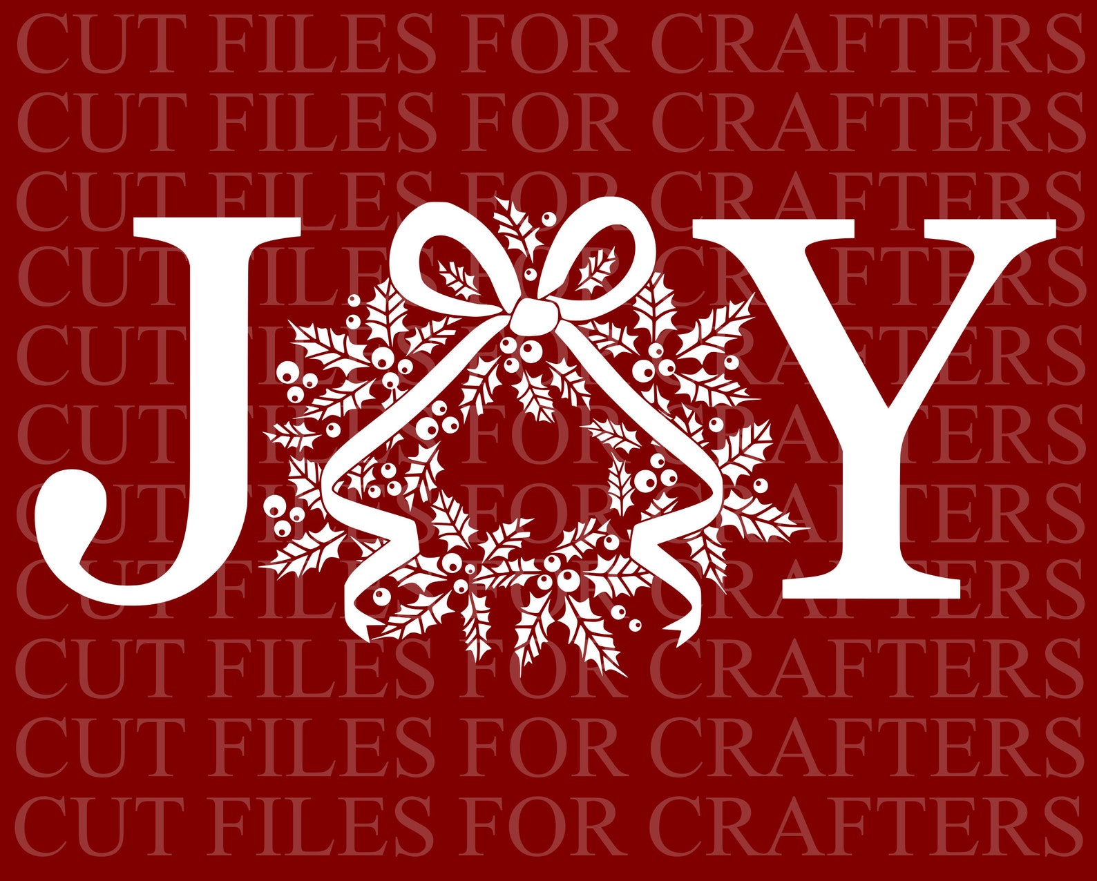 Joy Svg Wreath Svg Joy Wreath Svg Holly Svg Joy to the - Etsy