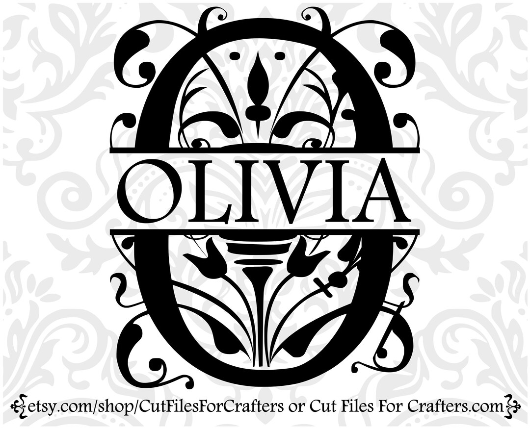 Personalized Letter O Monogram Svg, Personalized Last Name Monogram Svg ...