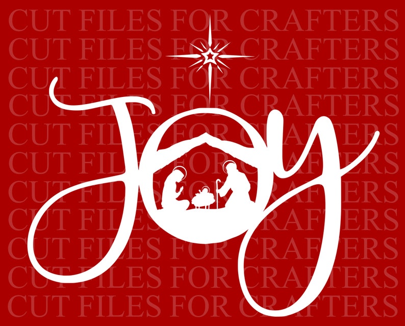 Joy Nativity Scene Svg Nativity Svg Joy To The World The | Etsy
