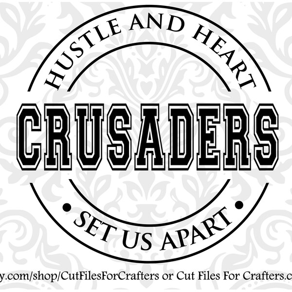 Crusaders Svg With Heart - Etsy