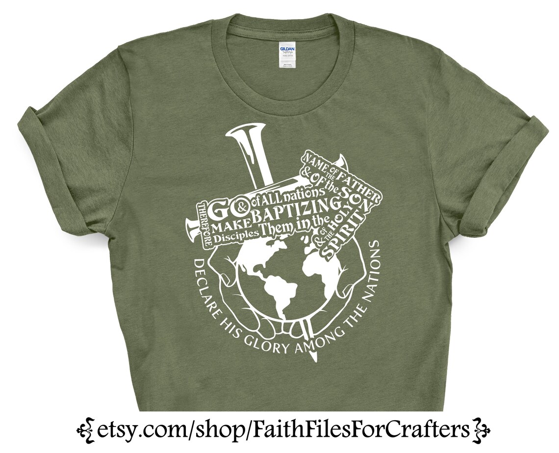 Therefore Go and Make Disciples Svg, Disciples Svg, Baptizing Svg ...