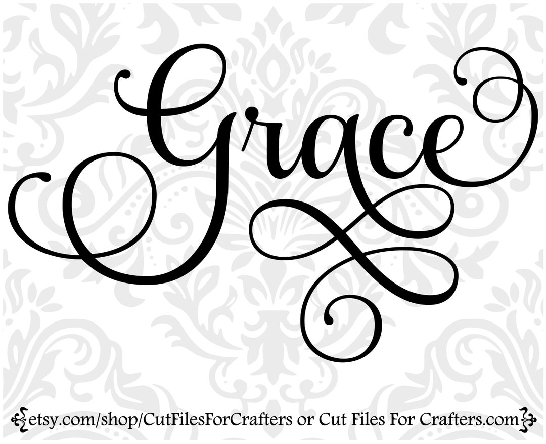 Grace Svg, My Grace is Sufficient for You, for by Grace Are We Saved ...
