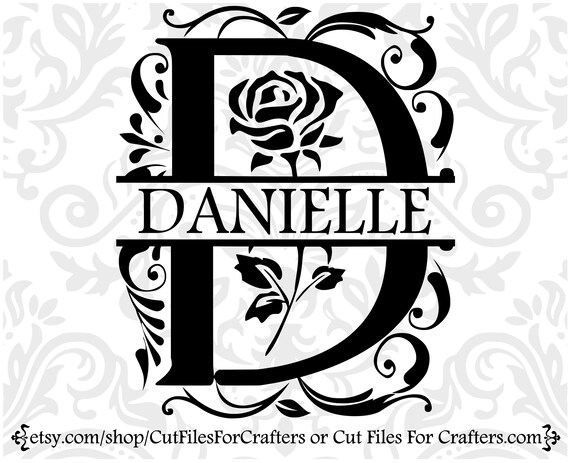 Personalized Letter D Monogram Svg Personalized Last Name | Etsy
