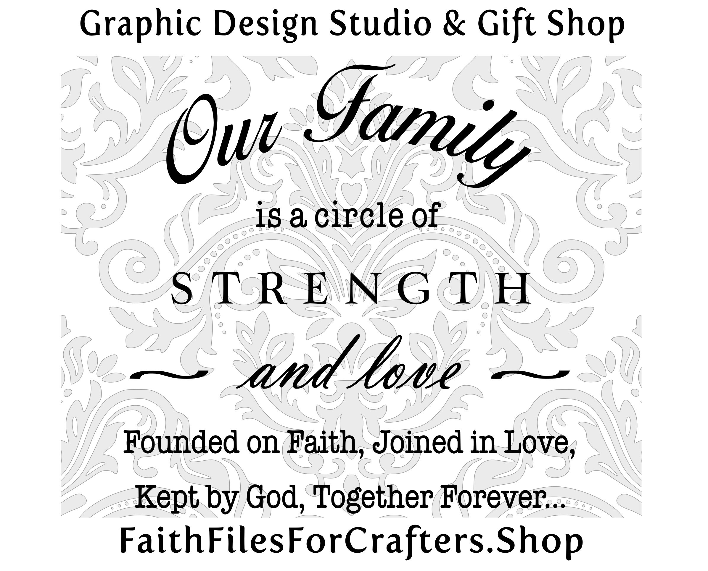 Our Family Svg, Our Family is a Circle of Strength and Love Svg ...