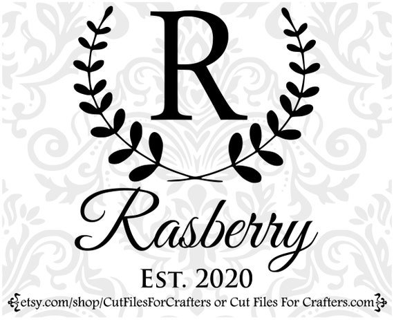 Personalized Letter R Monogram Svg Personalized Last Name | Etsy