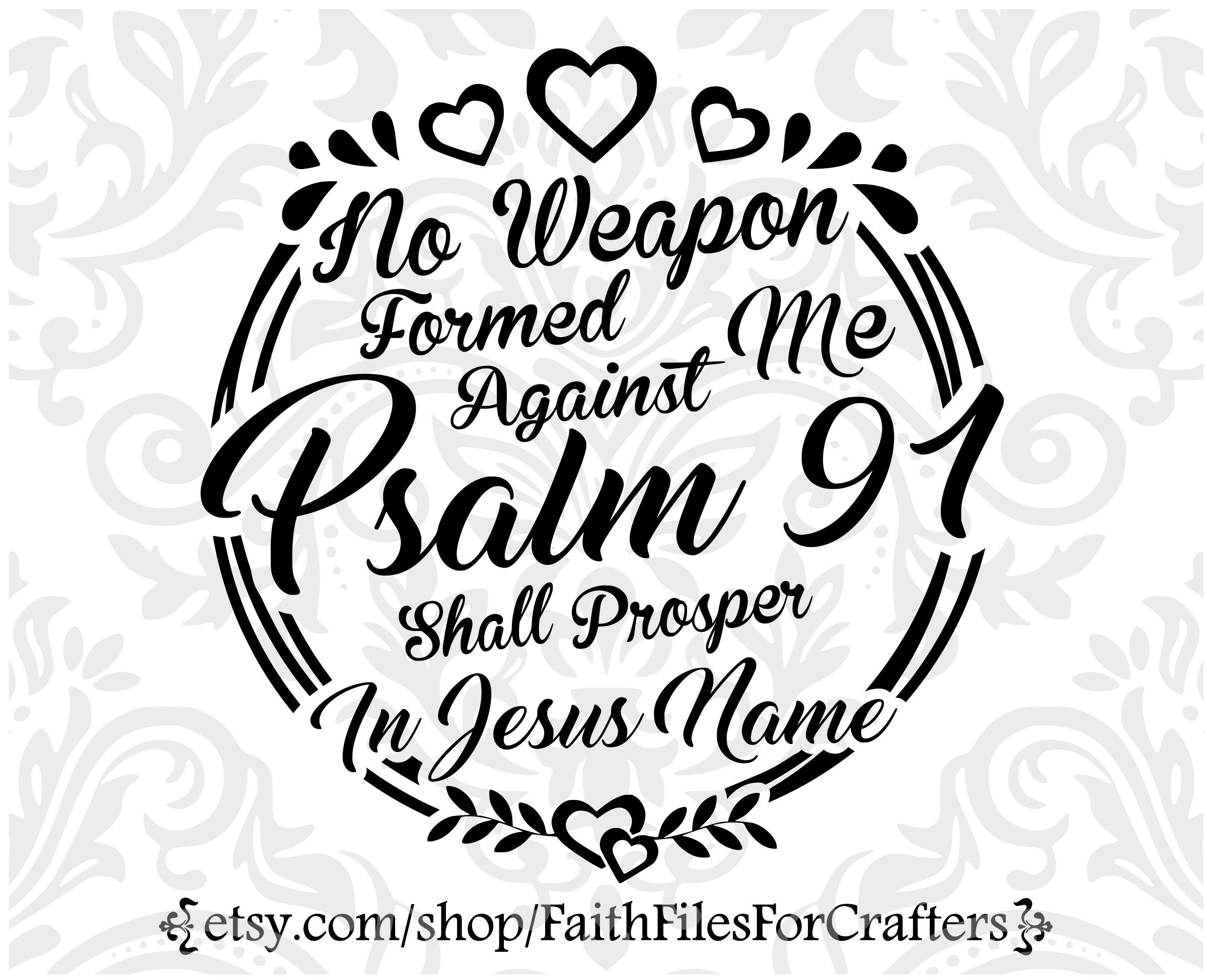 Psalm 91 Svg, God is My Refuge Svg, Christian Svg, Christian Shirt Svg ...