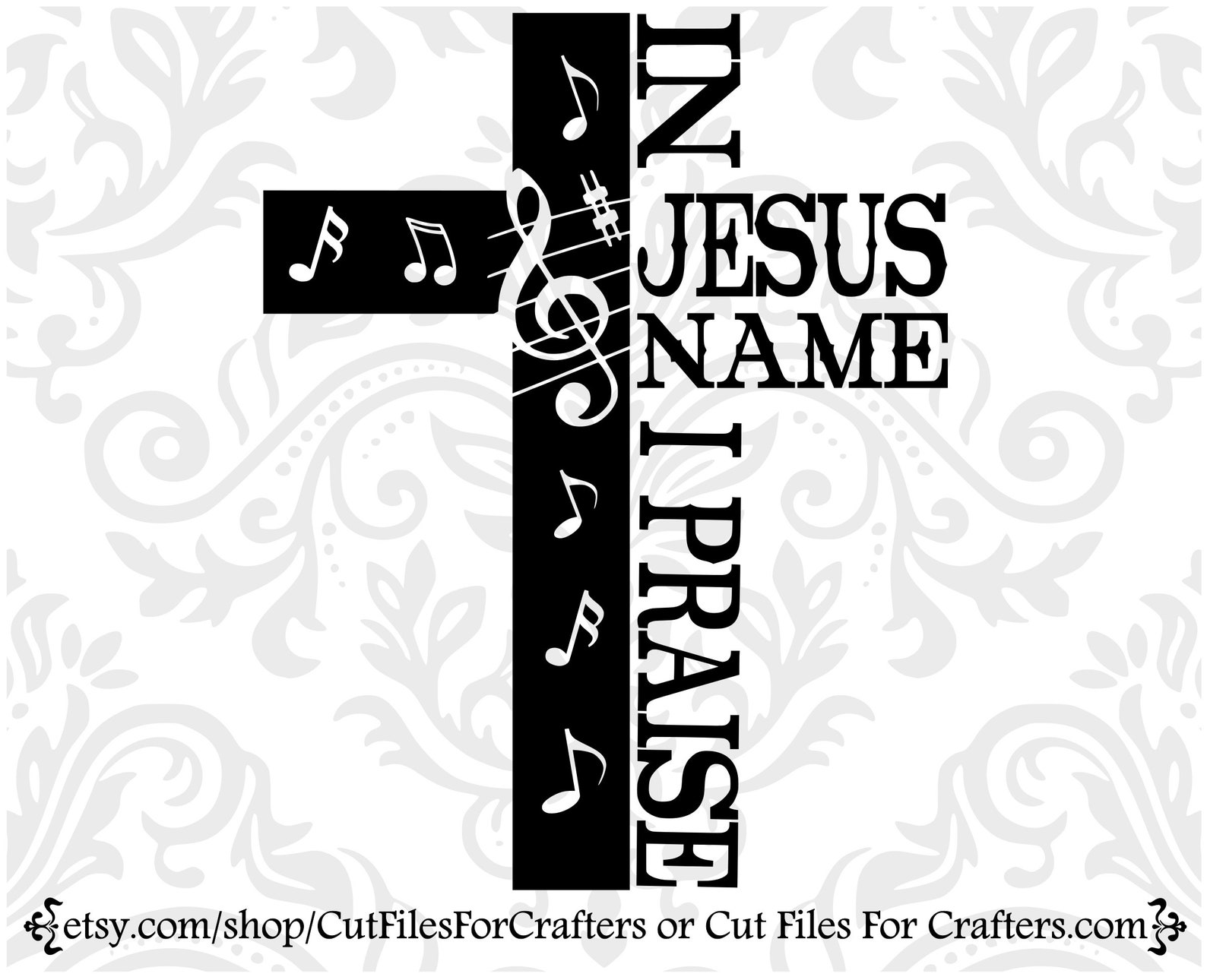 In Jesus Name I Praise Svg, Created to Worship Svg,if the Stars Were ...